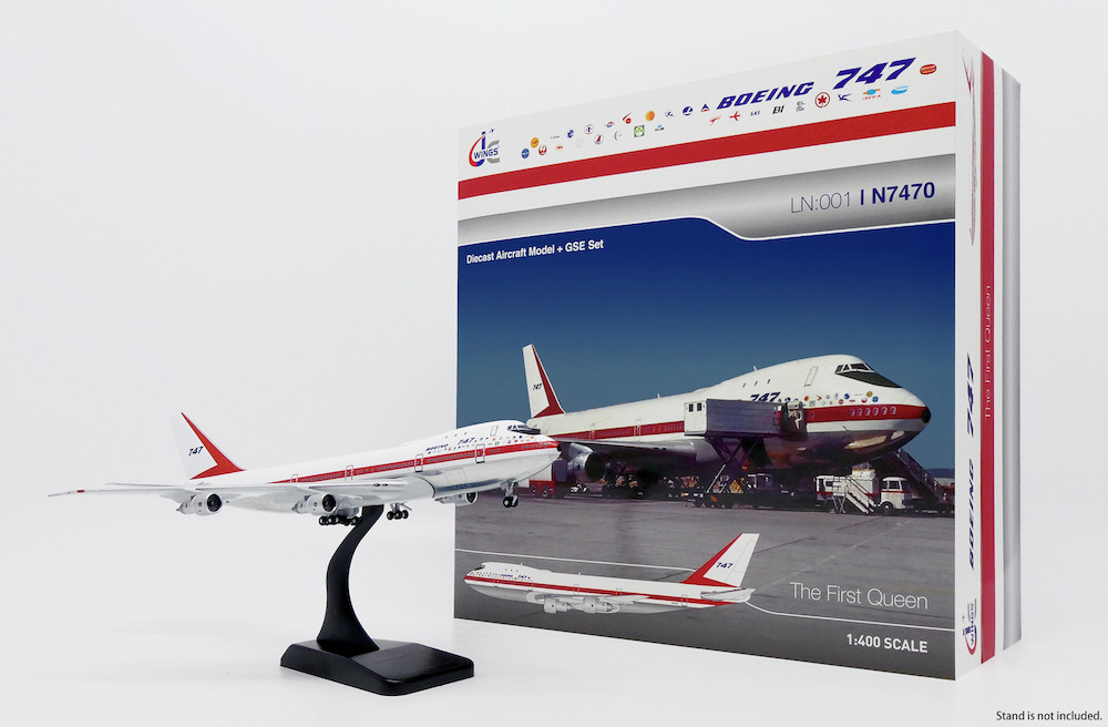 JC Wings Boeing House Color 747-100 "First Prototype""Polished" Reg ...