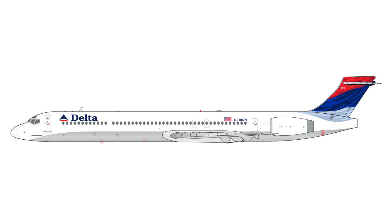 Gemini Jets Delta Air Lines MD-90 Colors in Motion livery N910DN ...