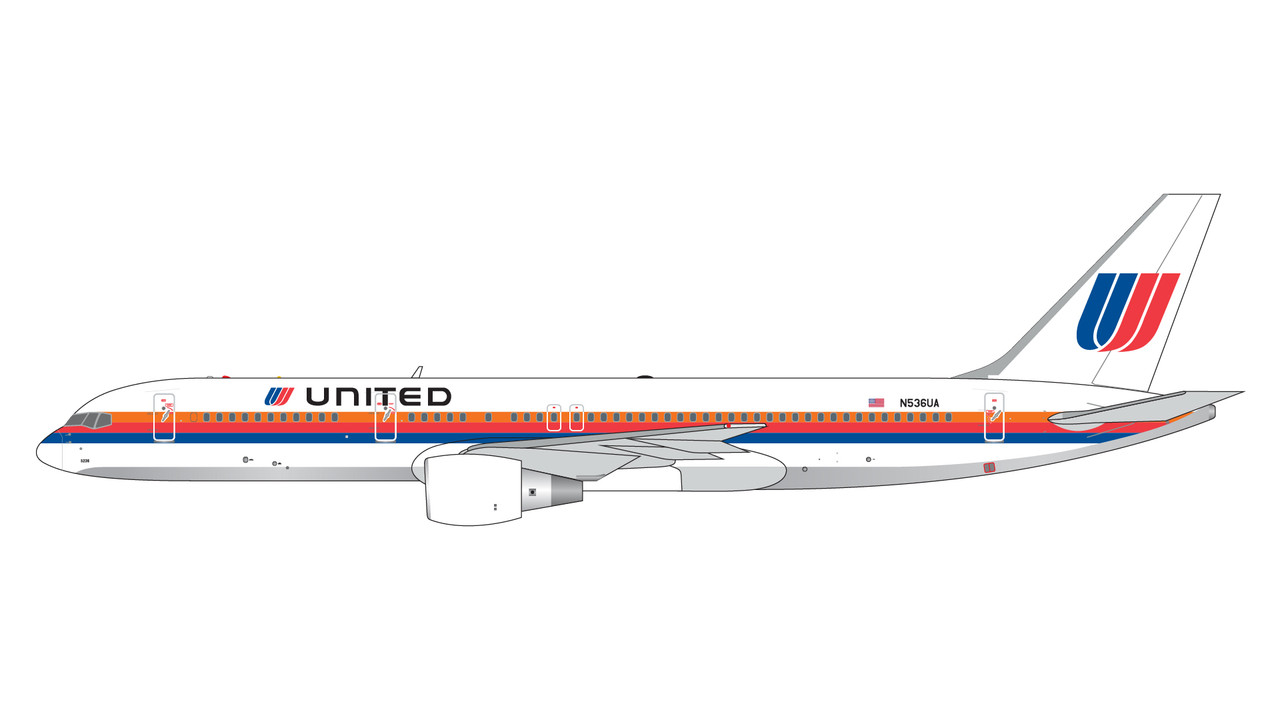 Gemini Jets United Airlines B757-200 Saul Bass livery N536UA GJUAL1983 ...