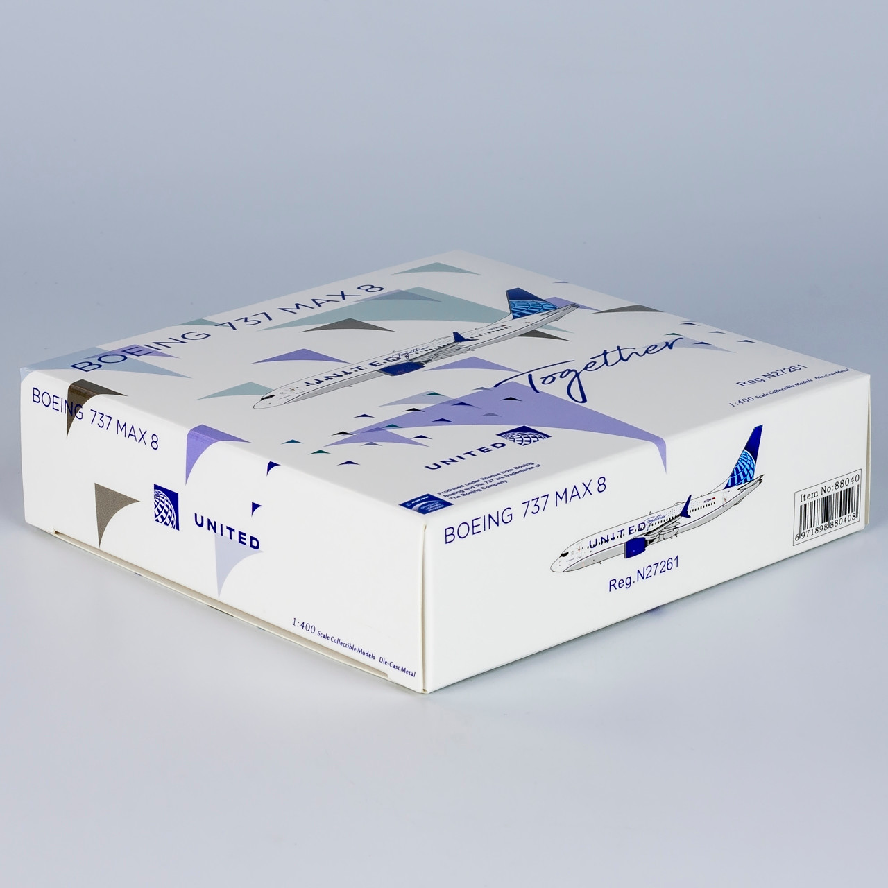 NG Models United Airlines 737 MAX 8 United Together N27261 88040 1:400