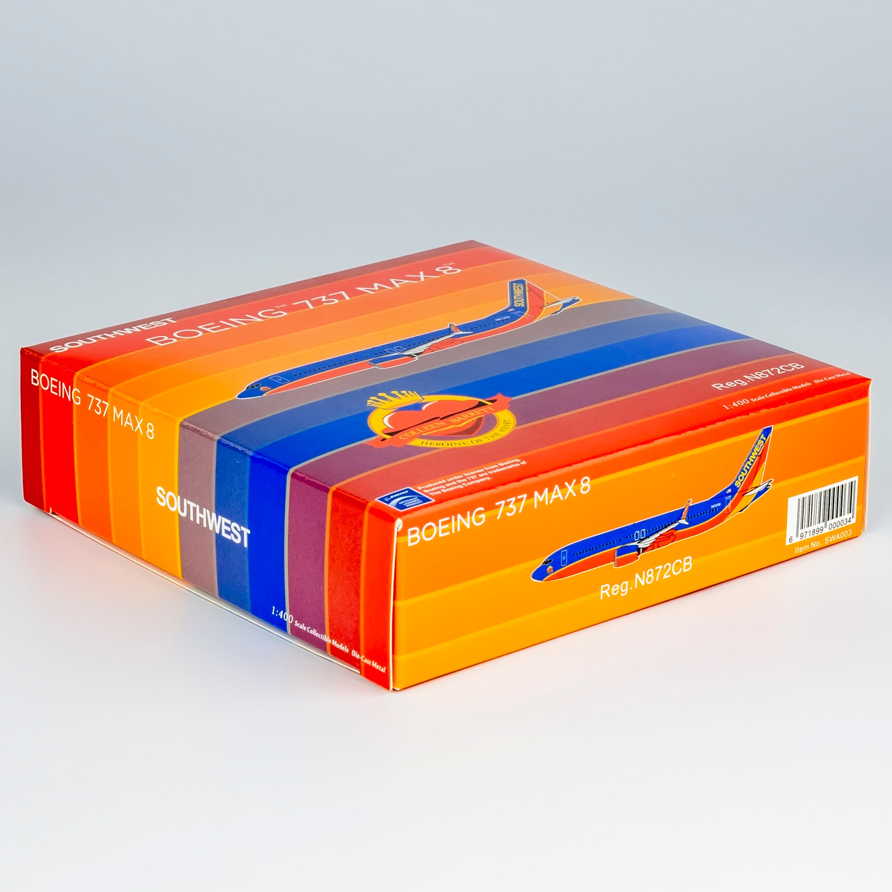 NG Models Lite Southwest Airlines 737 MAX 8 Canyon Blue Retro N872CB ...