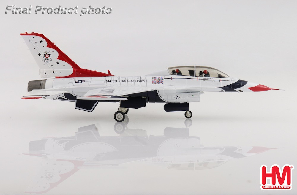 Hobby Master F-16D Thunderbirds No.7 plane, USAF, Nellis AFB, 2017 ...