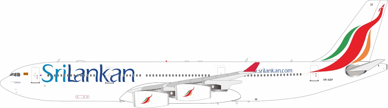 Retro Models SriLankan Airlines Airbus A340-313 4R-ADF with stand ...