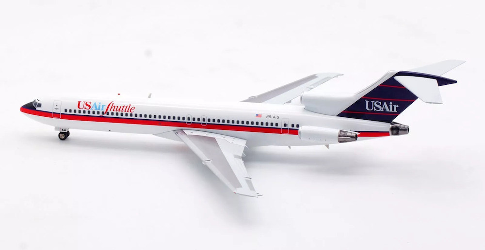 Inflight200 USAIR SHUTTLE 727-200 N914TS with stand IF722US1124 Scale 1:200