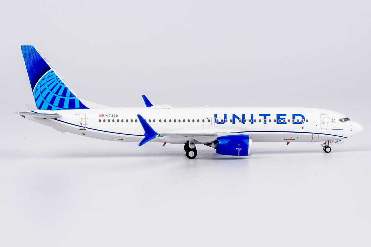 NG Model United Airlines 737 MAX 8 Blue Evolution colors N17339 88038 1:400