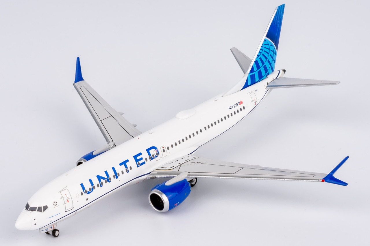 NG Model United Airlines 737 MAX 8 Blue Evolution colors N17339 88038 1:400