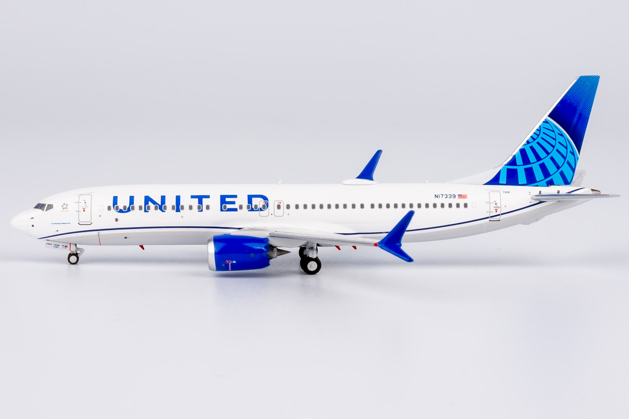 NG Model United Airlines 737 MAX 8 Blue Evolution colors N17339 88038 1:400