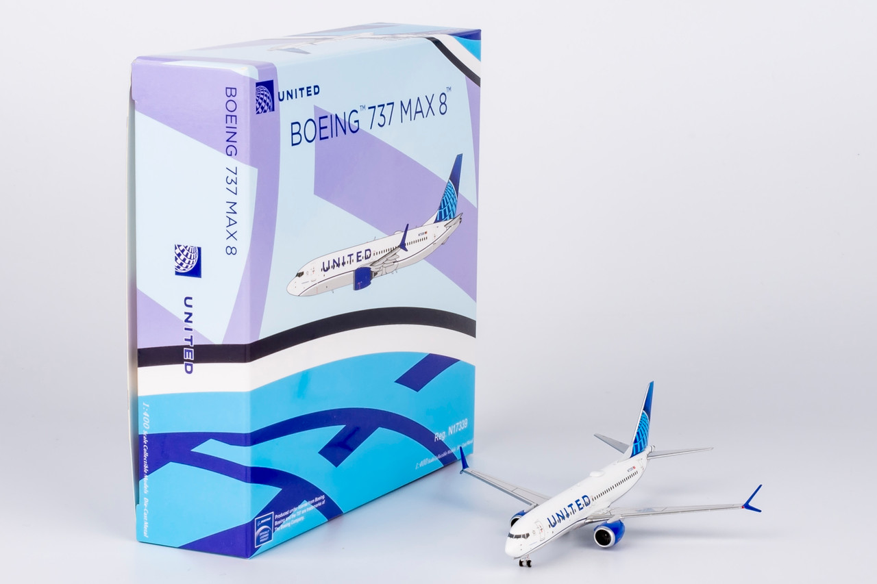NG Model United Airlines 737 MAX 8 Blue Evolution colors N17339 88038 1:400