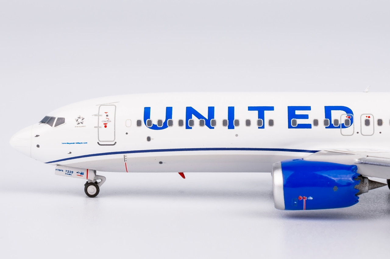 NG Model United Airlines 737 MAX 8 Blue Evolution colors N17339 88038 1:400