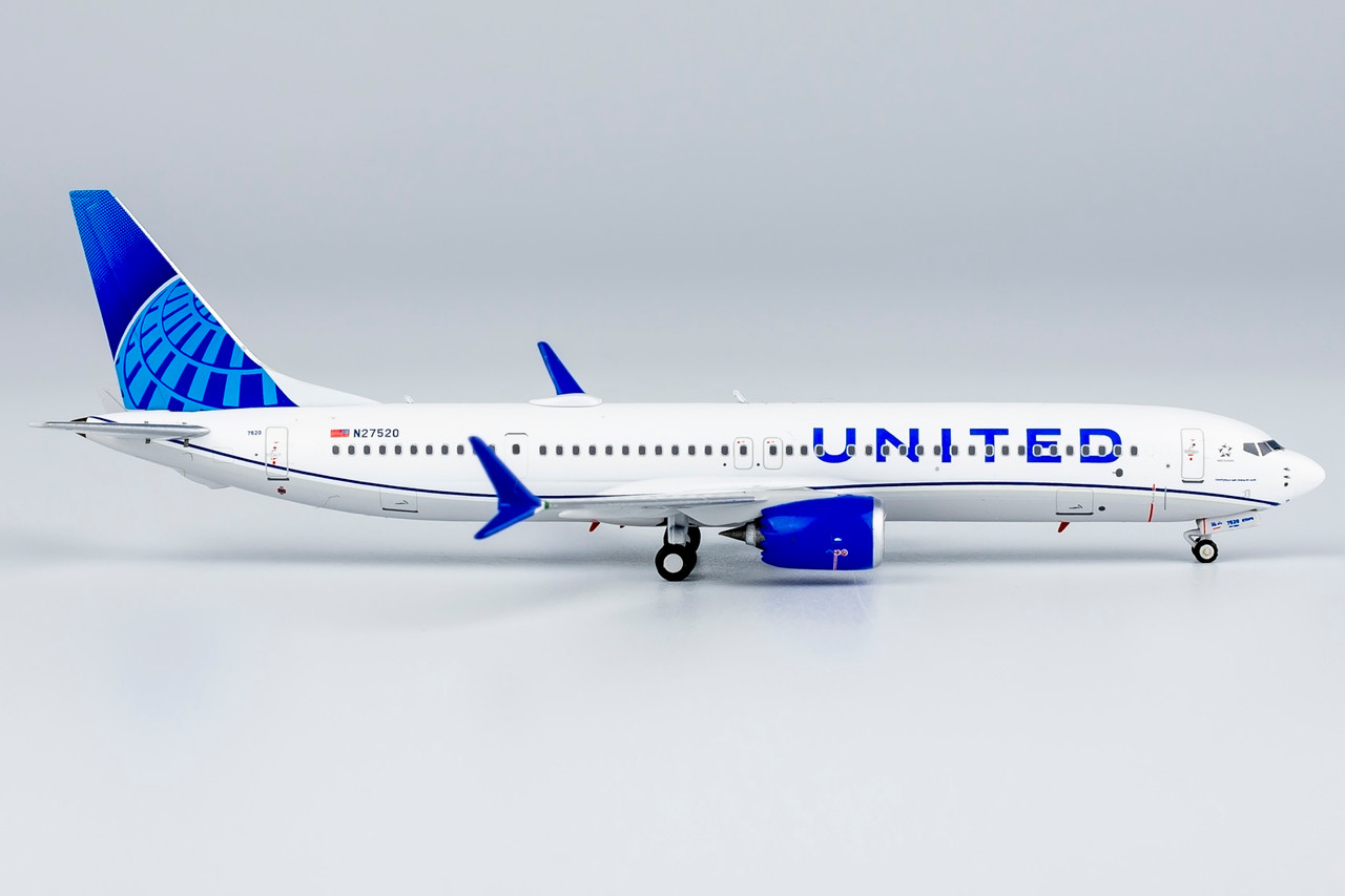NG Model United Airlines 737 MAX 9 Blue Evolution livery N27520 89012 1:400
