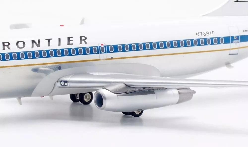 Inflight200 Frontier Airlines Boeing 737-2H4 N7381F Polished with stand ...
