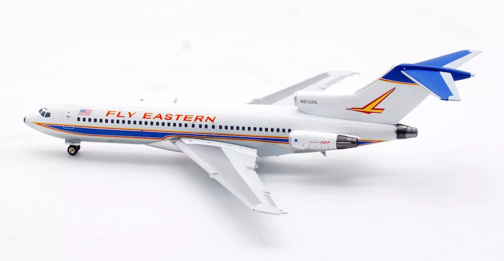 Inflight200 Eastern Air Lines Boeing 727-100 N8102N Polished with stand ...