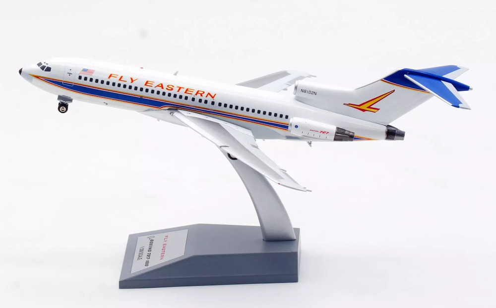 Inflight200 Eastern Air Lines Boeing 727-100 N8102N Polished with stand ...