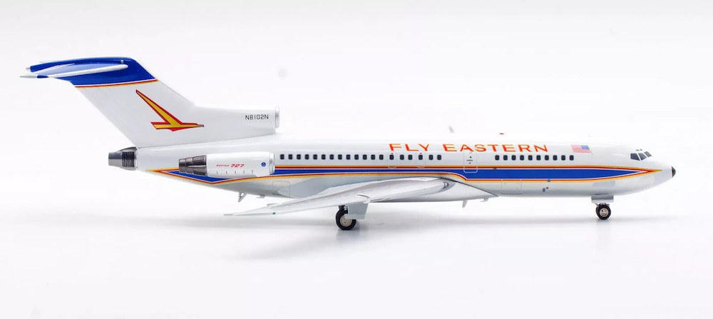 Inflight200 Eastern Air Lines Boeing 727-100 N8102N Polished with stand ...