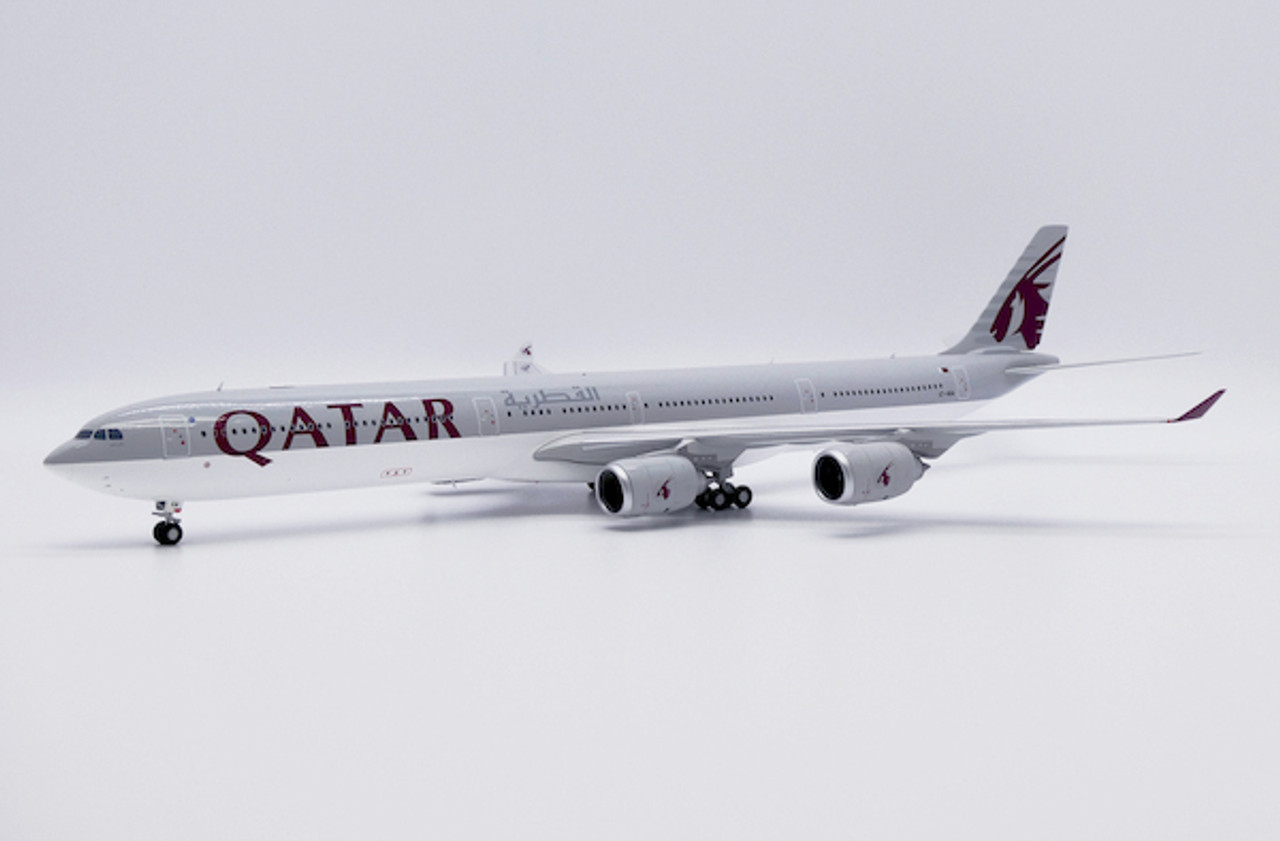 JC Wings Qatar Airways Airbus A340-600 Reg: A7-AGA With Stand XX20301 1:200