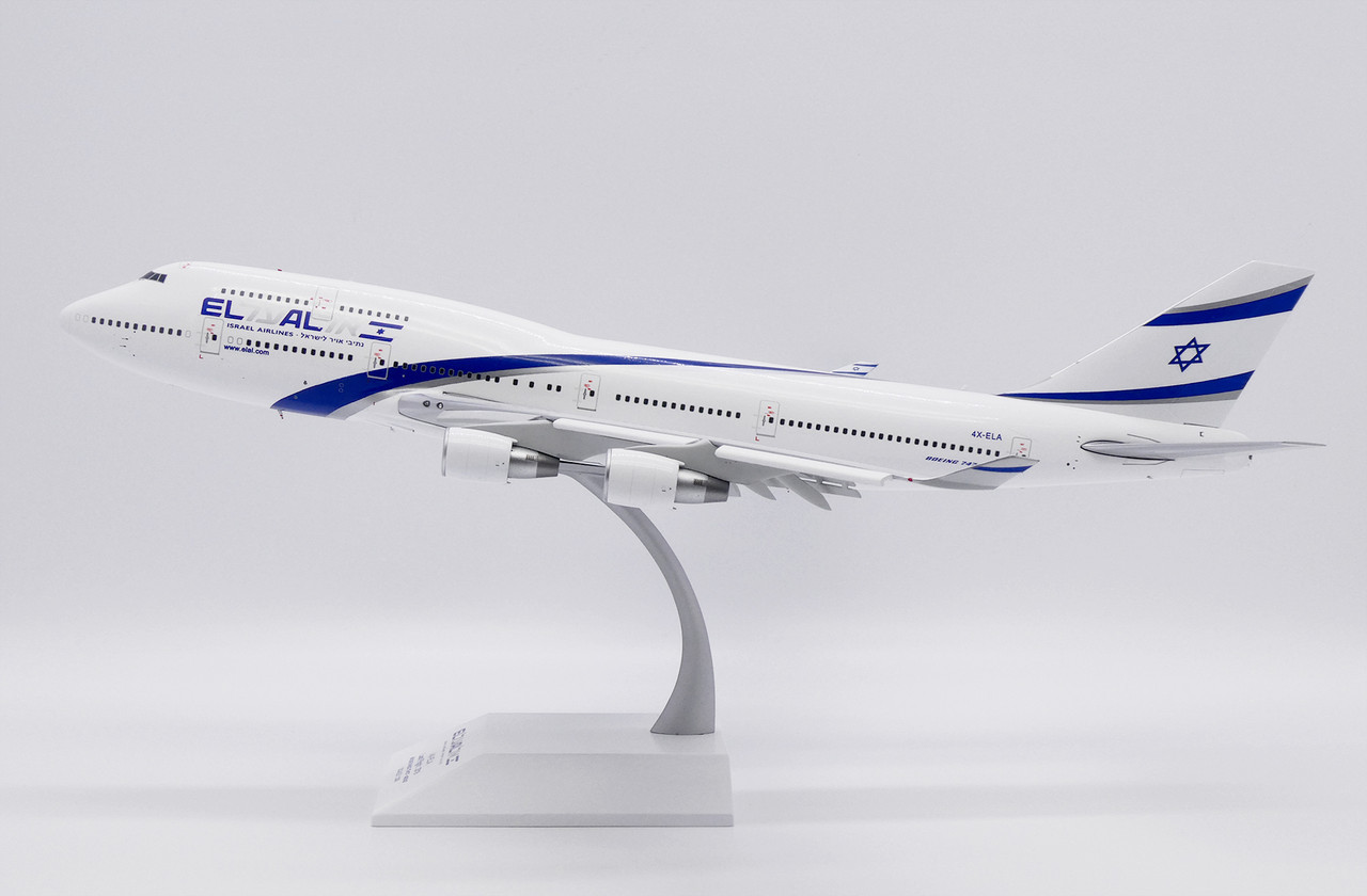 JC Wings El Al Israel Airlines Boeing 747-400 Reg: 4X-ELA "Flaps Down ...