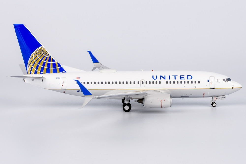 NG Model United Airlines 737-700/w CO-UA merged livery; with scimitar ...