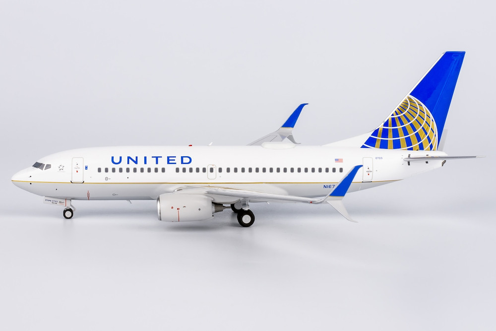 NG Model United Airlines 737-700/w CO-UA merged livery; with scimitar ...