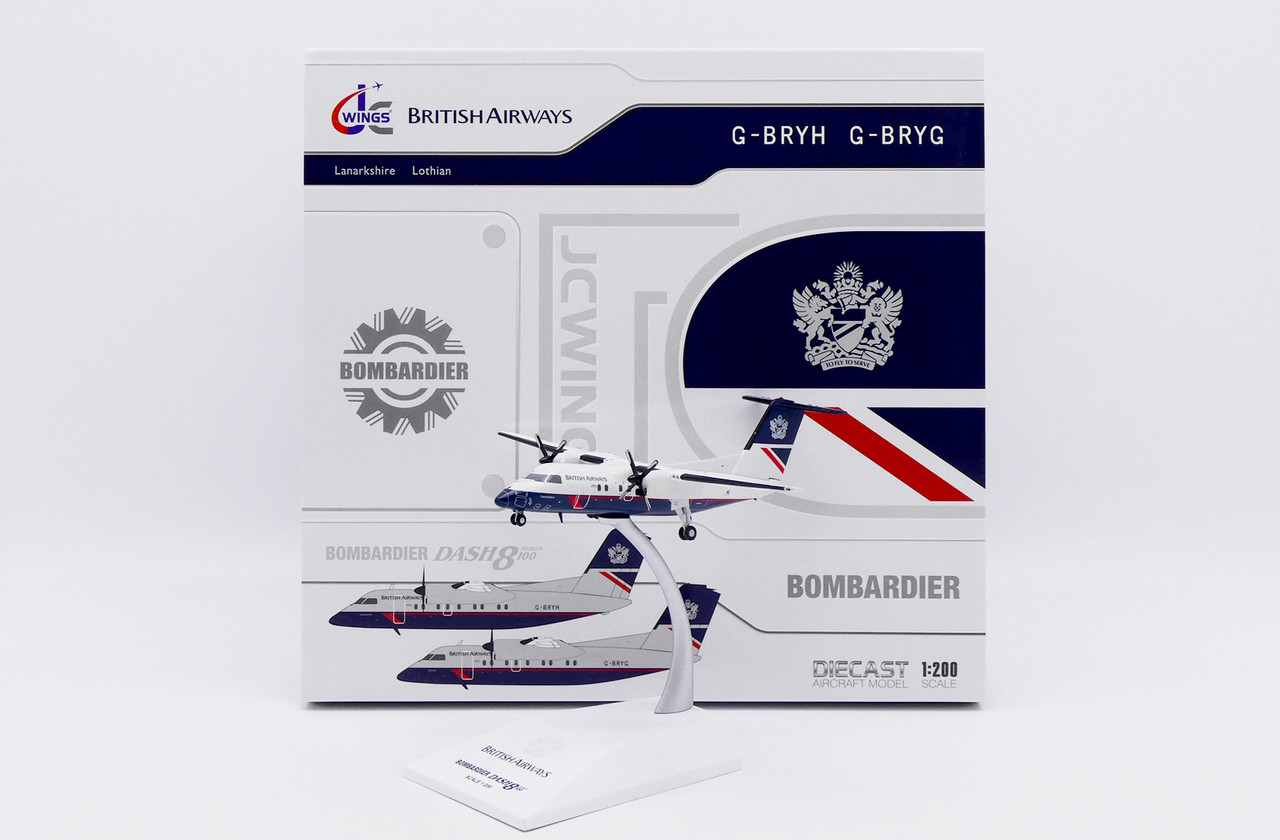 JC Wings British Airways De Havilland Canada DHC-8-100 Reg: G-BRYH With ...