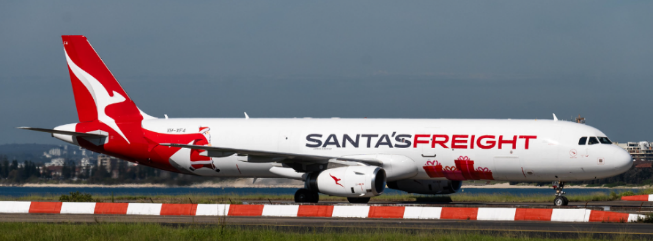 Qantas Freight Logo NG Models Qantas Freight Airbus A330 200P2F VH EBE