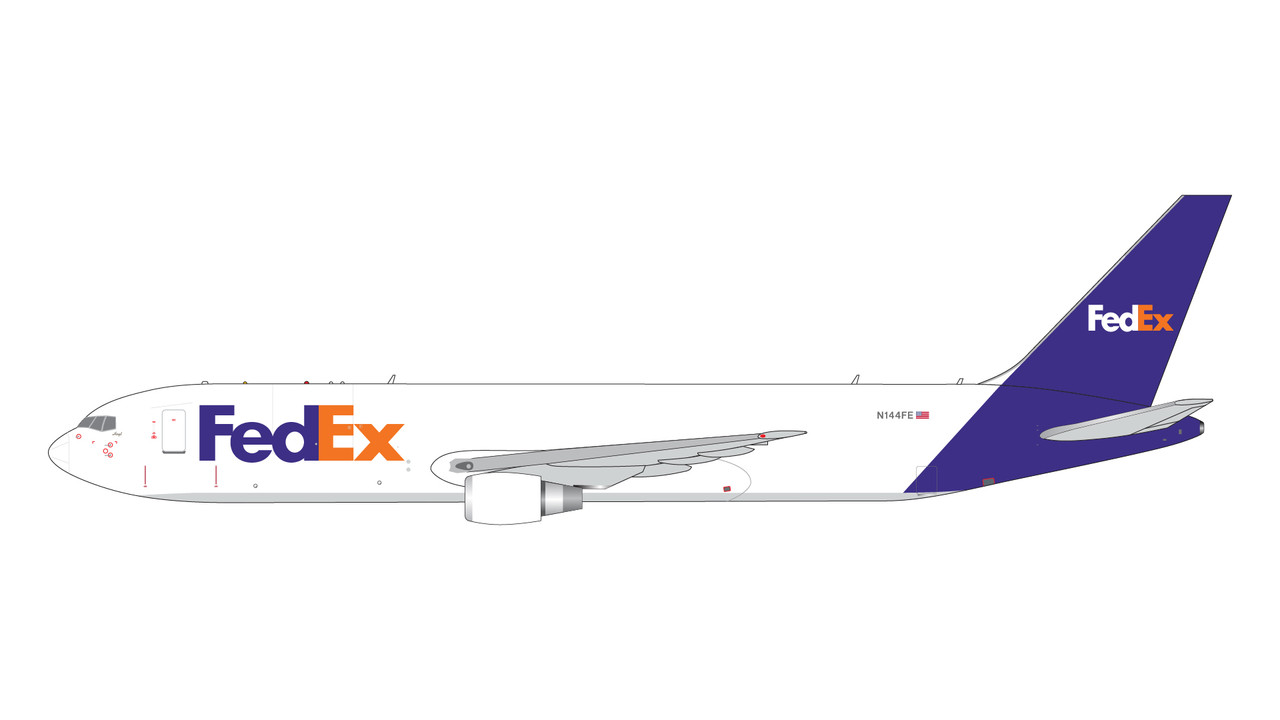 Gemini Jets FedEx B767-300ERF revised livery N144FE GJFDX2311 Scale 1:400