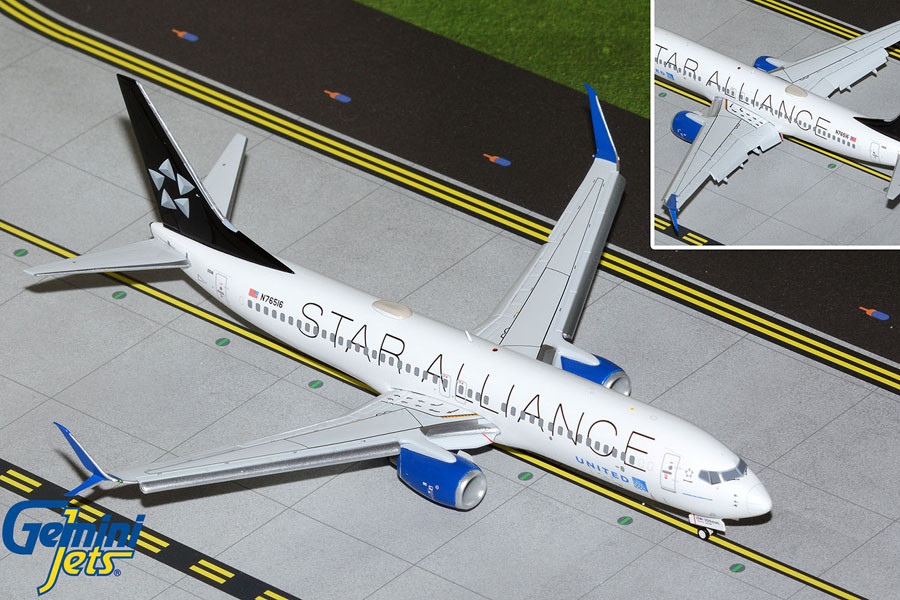Gemini200 United Airlines B737-800W N76516 "Star Alliance" livery ...