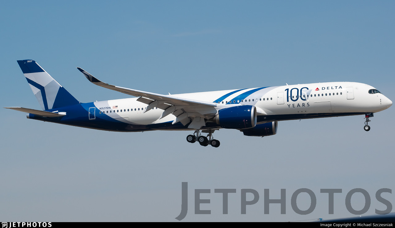 NG Model Delta Air Lines A350-900 special paint for the 100th ...