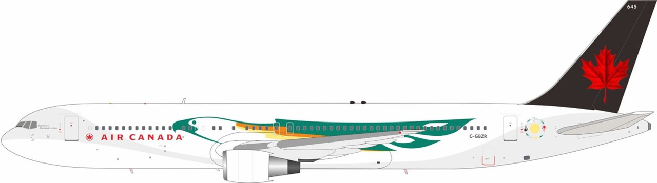 B-Models Air Canada Boeing 767-38E/ER C-GBZR with stand B-763-AC-BZR ...
