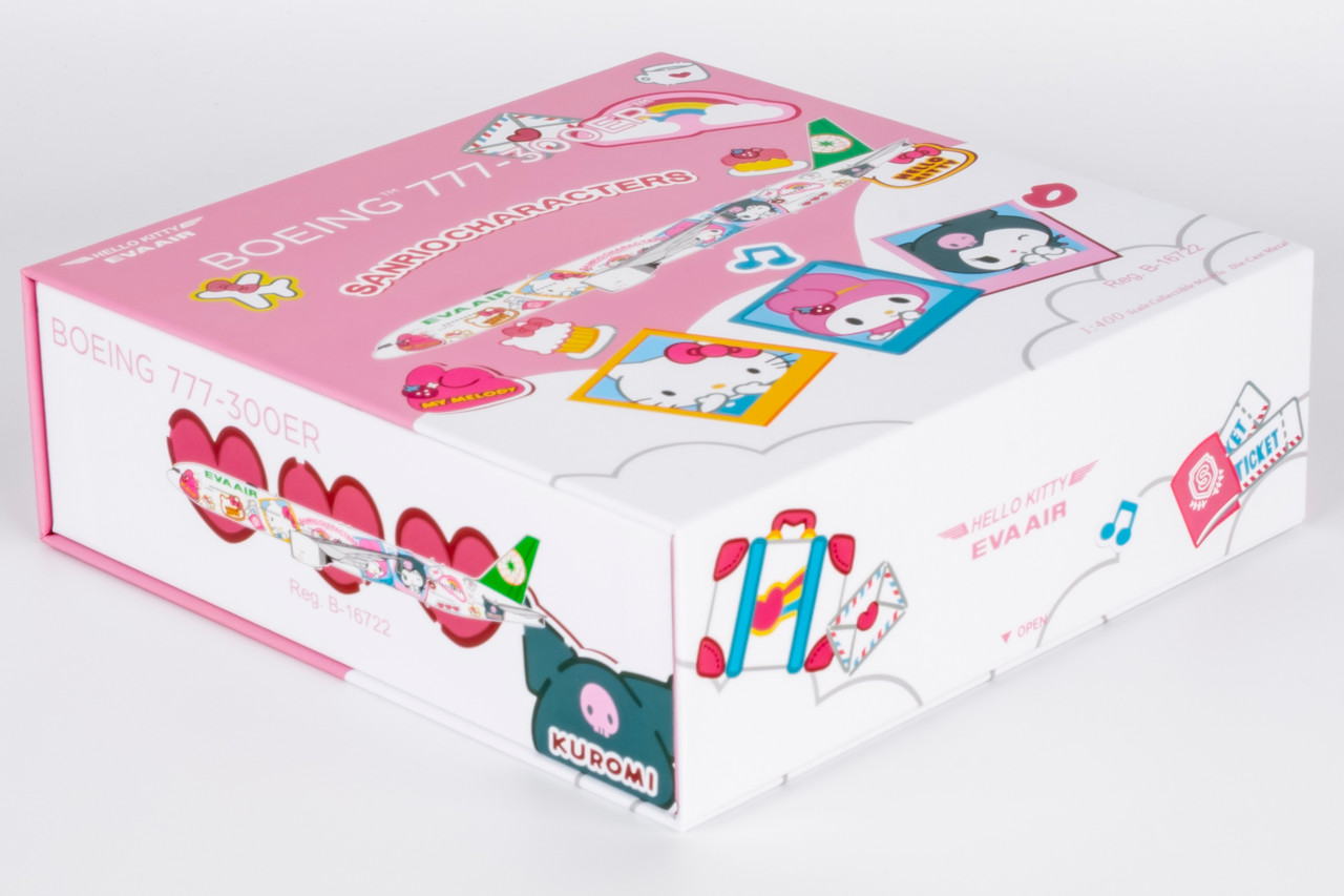 NG Model Eva Airways 777-300ER B-16722 Hello Kitty - Besties Jet 73075 ...