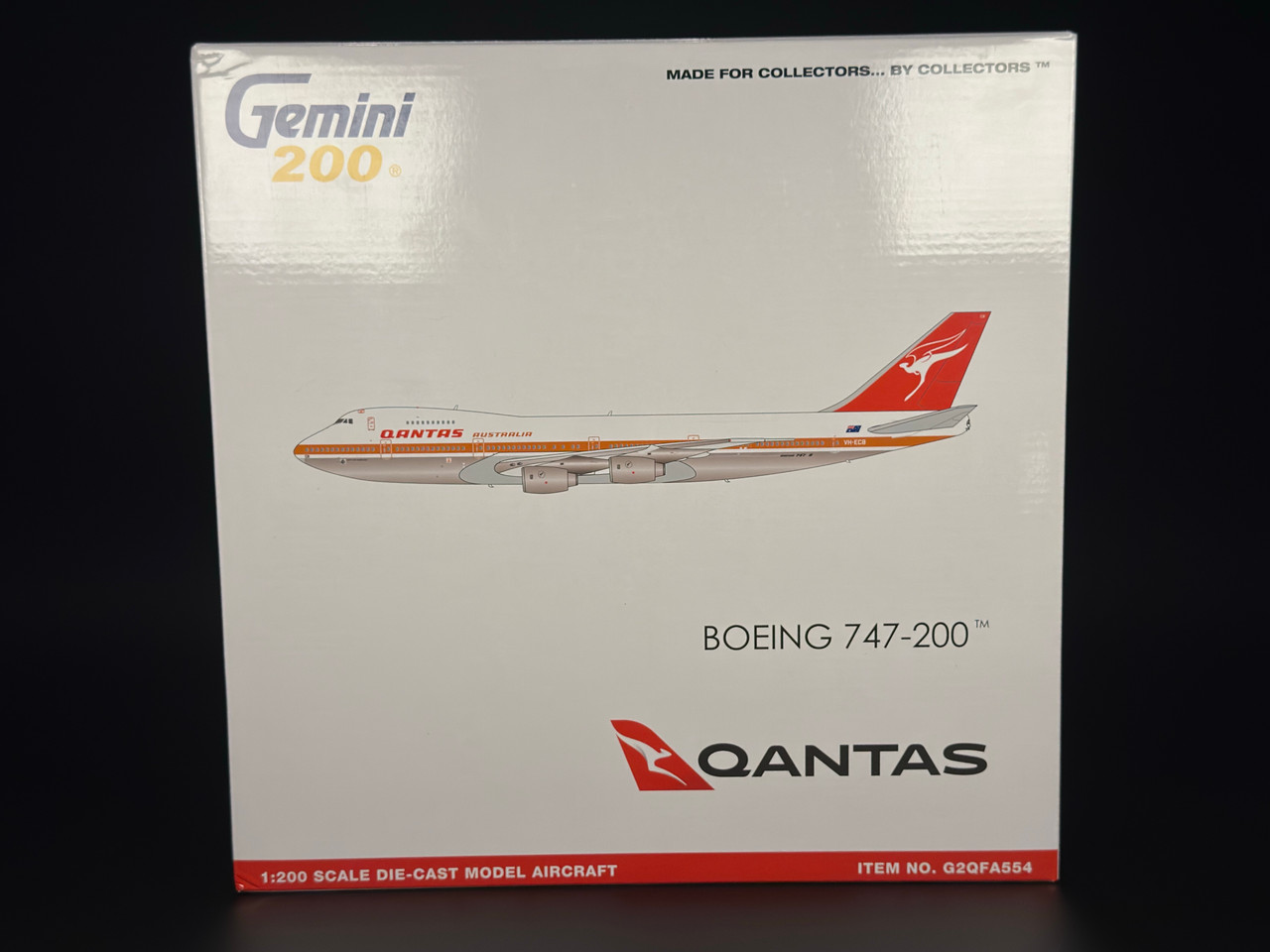 Gemini200 Qantas Airways B747-200B(M) "City of Swan Hill," 1980s livery ...