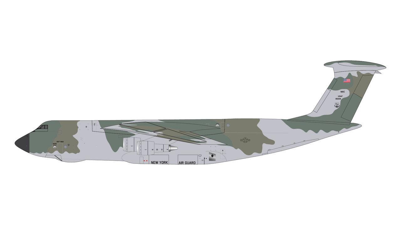GeminiMACS U.S. Air Force C-5A Galaxy 68-0226 New York ANG; camo livery ...