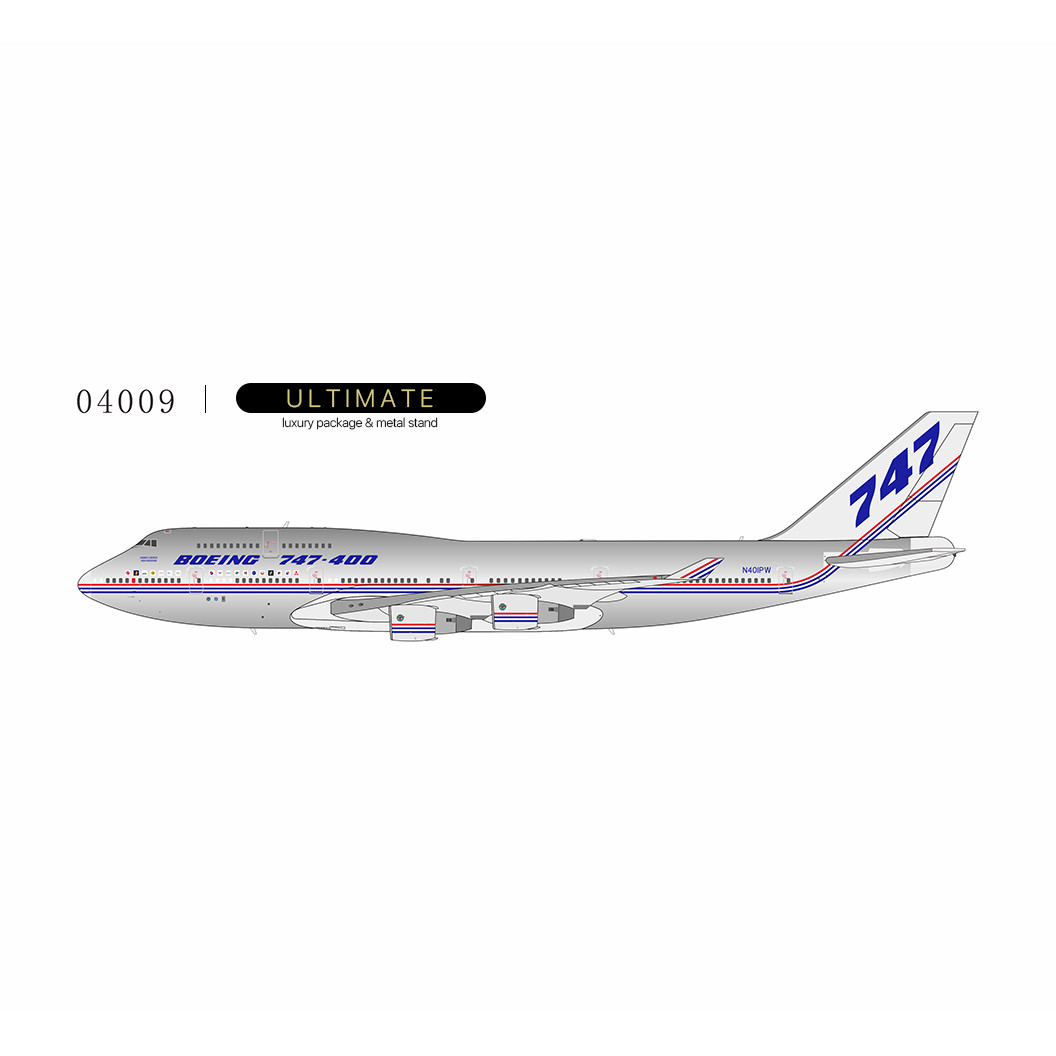 NG Model The Boeing Company Boeing 747-400 N401PW 04009 Scale 1:400