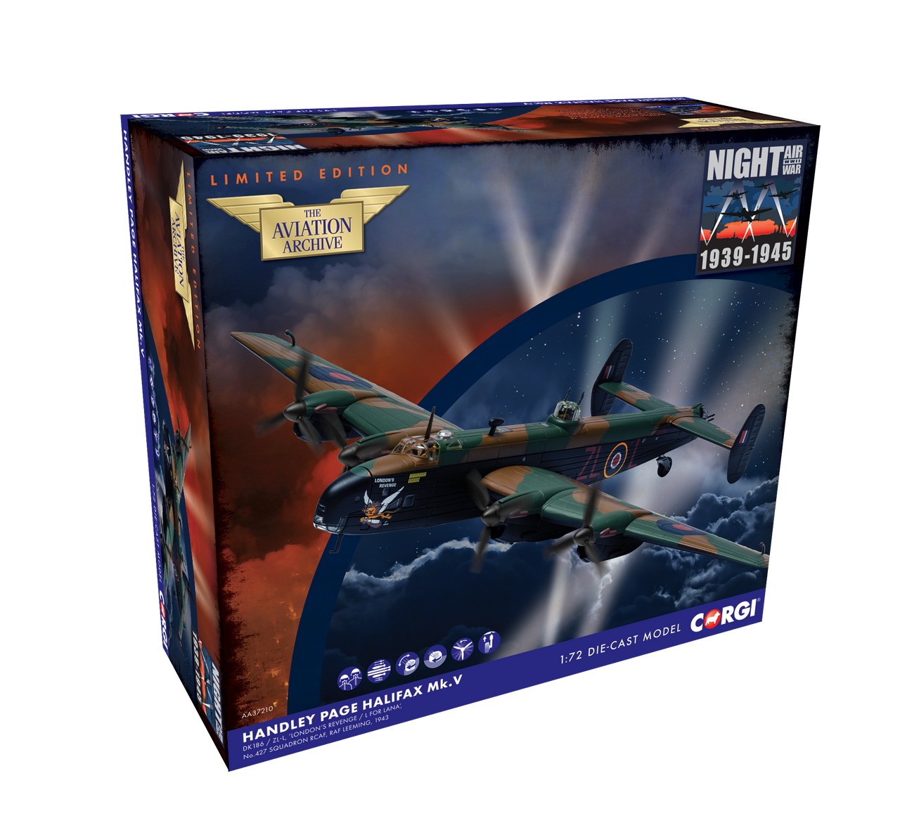 Halifax B.Mk V RAF AA37210 1:72