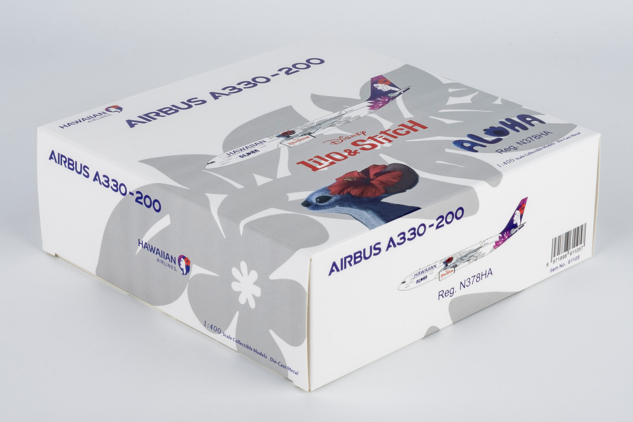 NG Models Hawaiian Airlines A330-200 Reg: N378HA Disney’s Lilo & Stitch ...