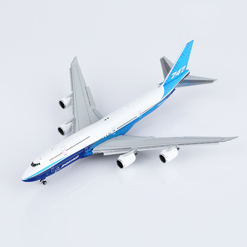 HX Models Boeing Company B747-8 Blue "House livery" Flaps-Down B631003F ...