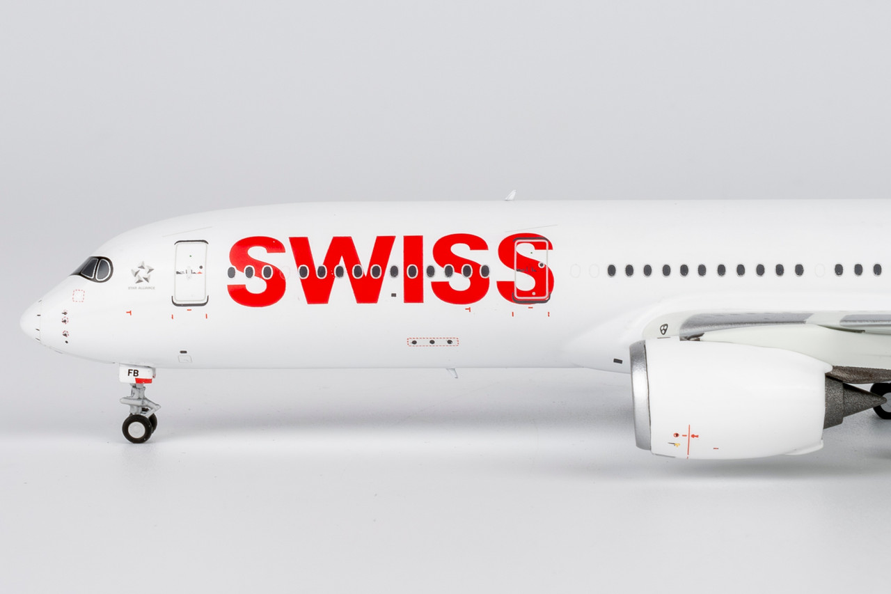 NG Models Swiss A350-900 Reg: HB-IFB ULTIMATE with stand 39125 Scale 1:400