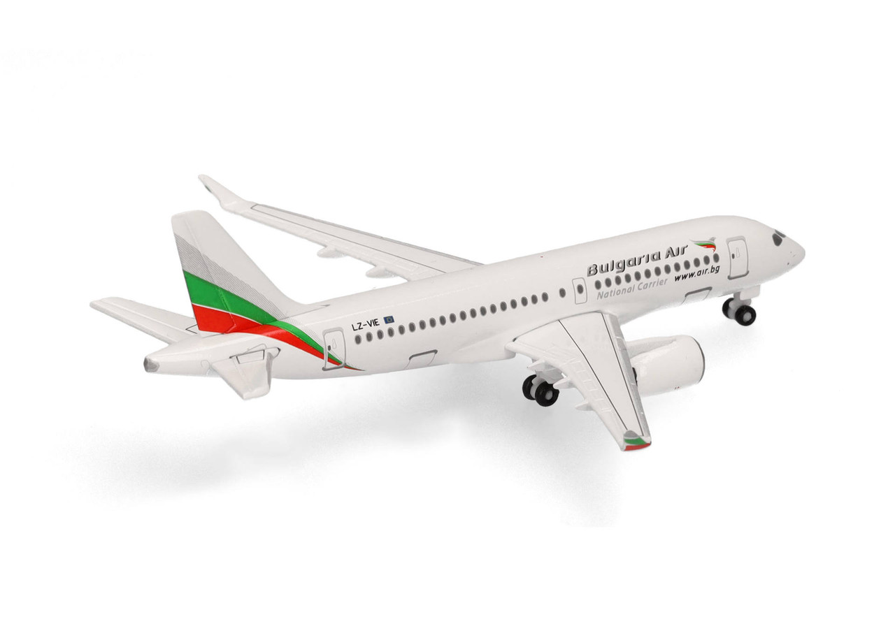 Herpa Wings Bulgaria Air Airbus A220-100 Reg: LZ-VIE HE538633 Scale 1:500