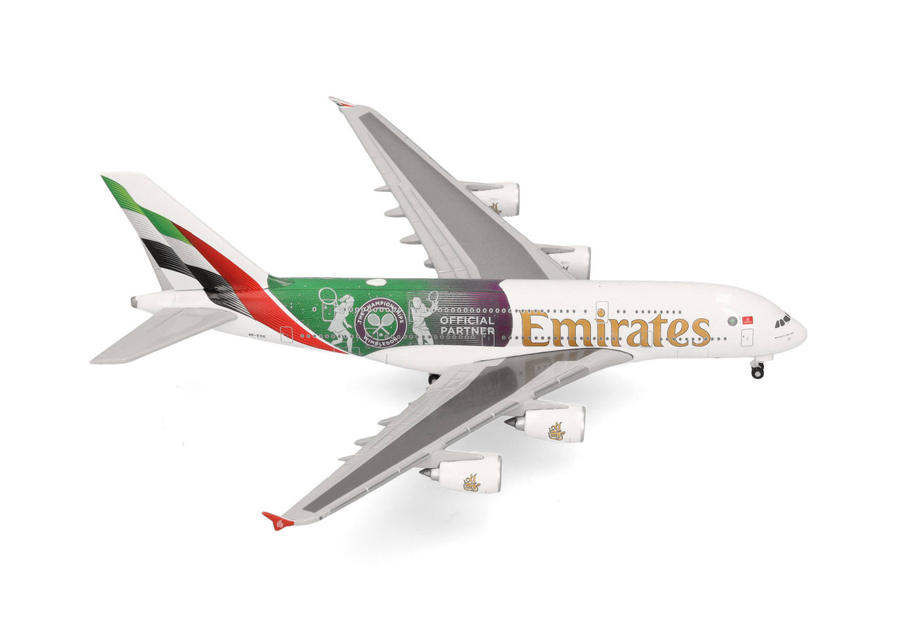 Herpa Wings Emirates Airbus A380 "Wimbledon Official Partner" Reg: A6 ...