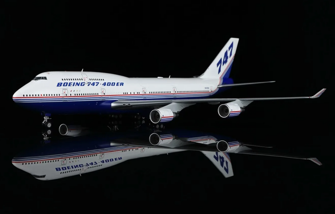 SQ Wings Boeing Company B747-400 Reg: N747ER "Flaps Down" L2101FD Scale ...