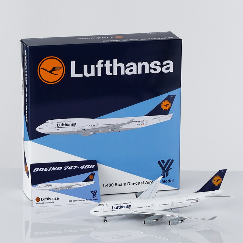 Lufthansa Boeing 747-400 Reg: D-ABTA YY74411 Scale 1:400