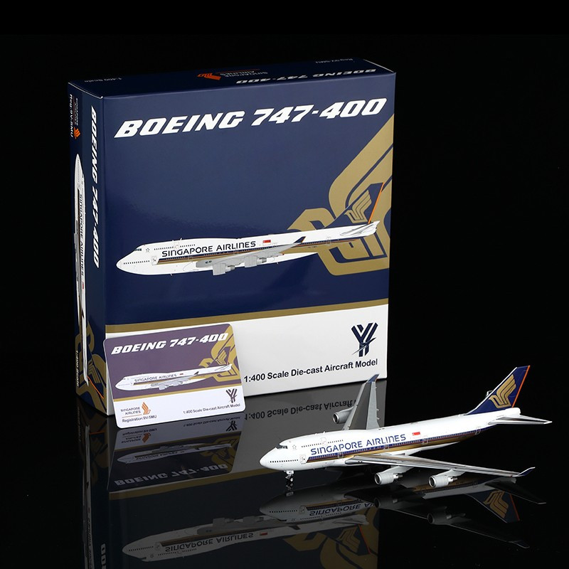 Singapore Boeing 747-400 Reg: 9V-SMU YY74416 Scale 1:400