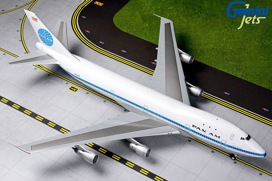 Gemini200 PAN AM B747-100 (Delivery Livery, Polished) N734PA G2PAA790 1:200