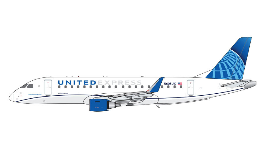 Gemini Jets United Express / ExpressJet E175 N605UX (new livery ...