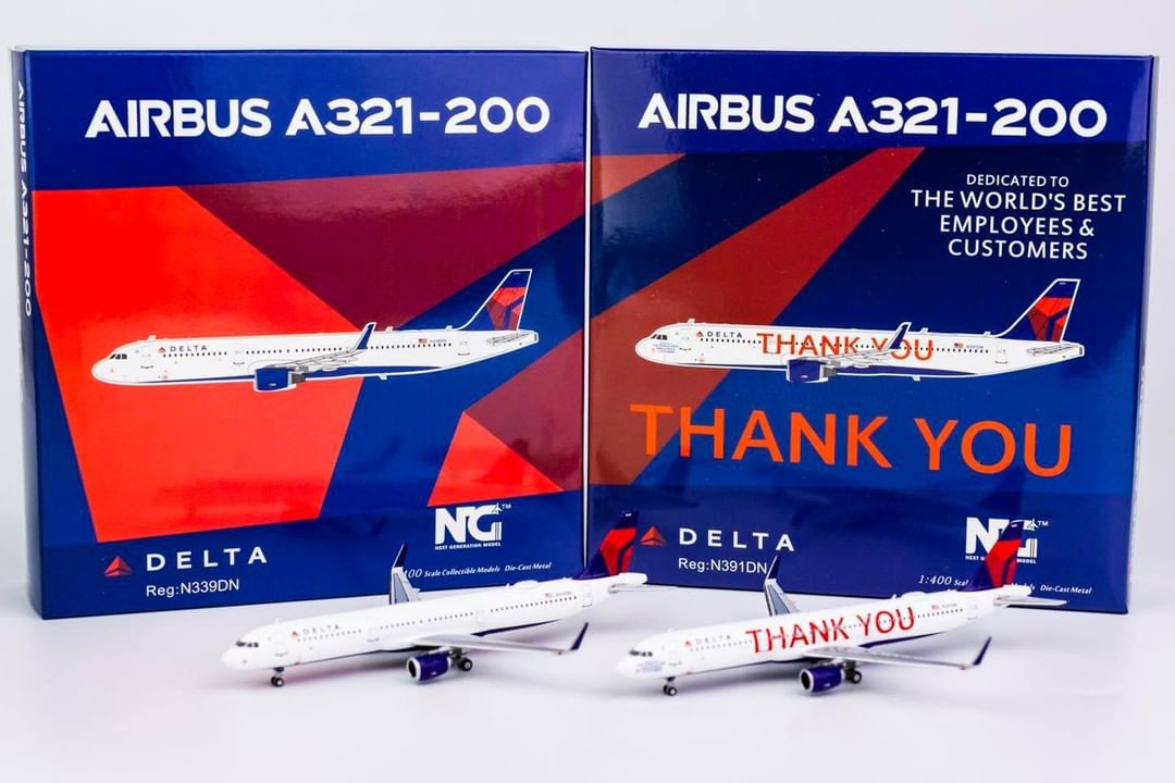 NG Model Delta Air Lines THANK YOU Livery A321-200/w N391DN 13018 1:400