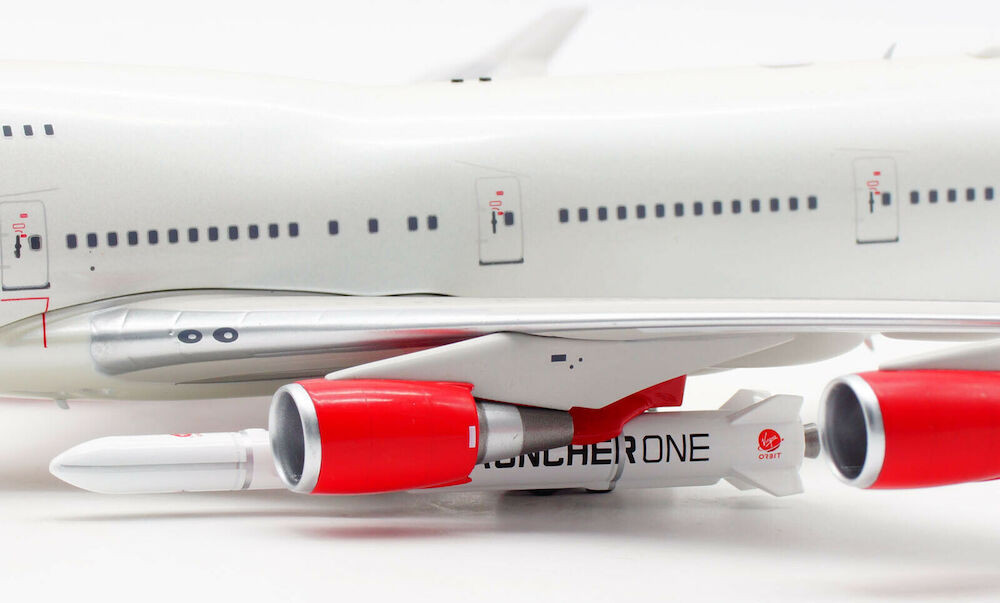 Inflight200/B-Models VIRGIN ORBIT 747-400 plus wing rocket and stand ...
