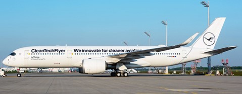 JC Wings Lufthansa A350-900 D-AIVD "CleanTechFlyer" SA4DLH008 1:400