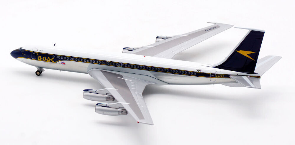 Inflight200 BOAC G-APFF Boeing 707-436 with stand and collectors coin ...