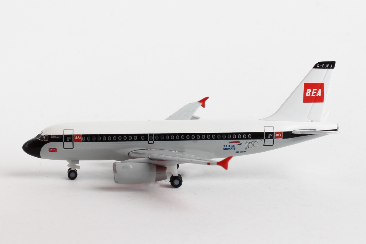 HERPA BRITISH A319 1/500 BEA 100TH LIVERY - Airline Museum