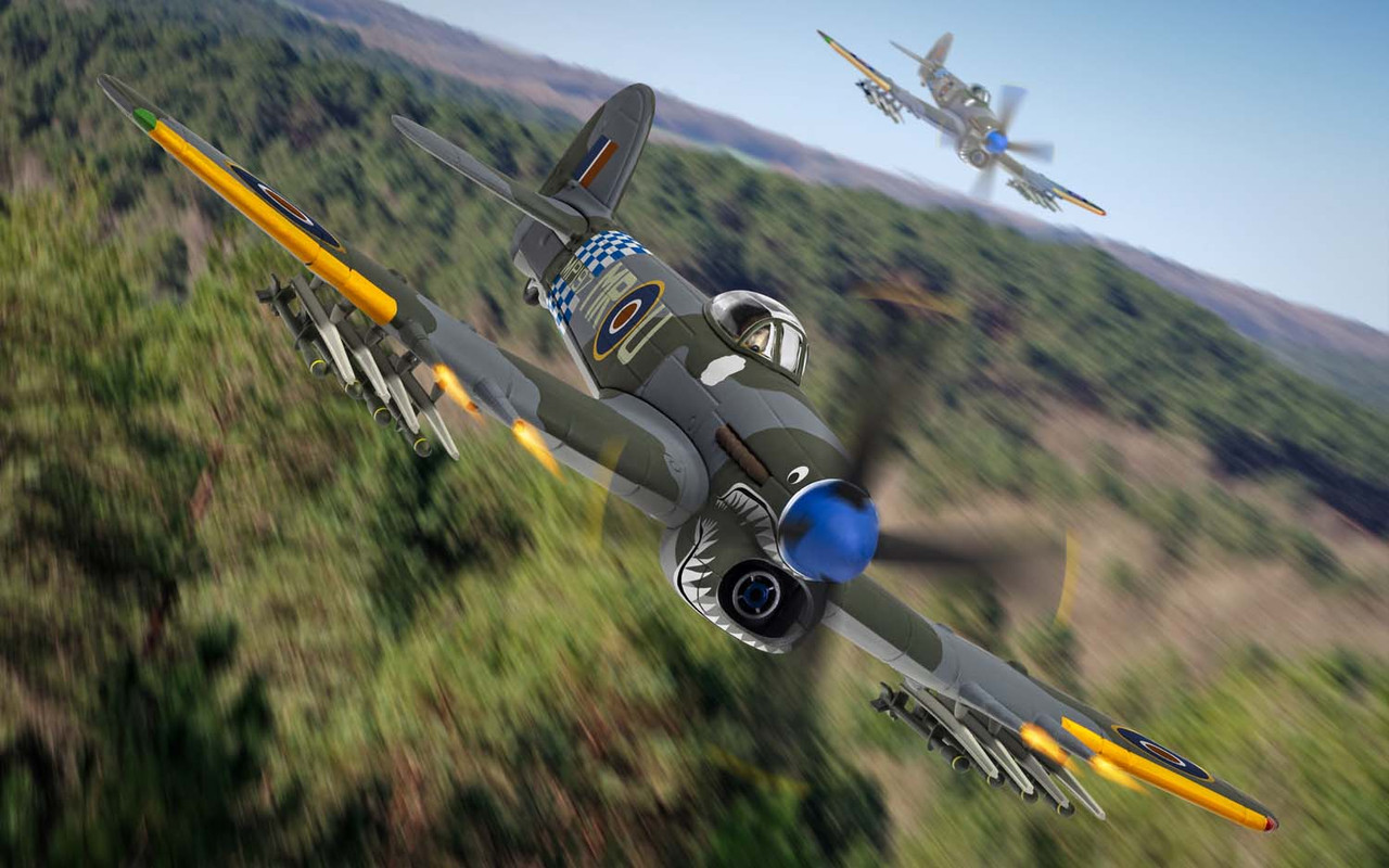 CORGI HAWKER TYPHOON 1/72 SHARKMOUTH SQN 245 - Collectable Jets