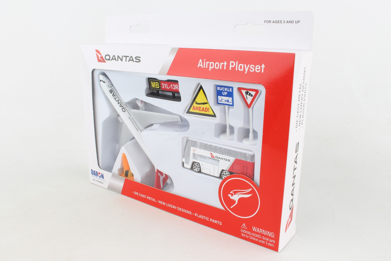 QANTAS SMALL PLAYSET - Airline Museum